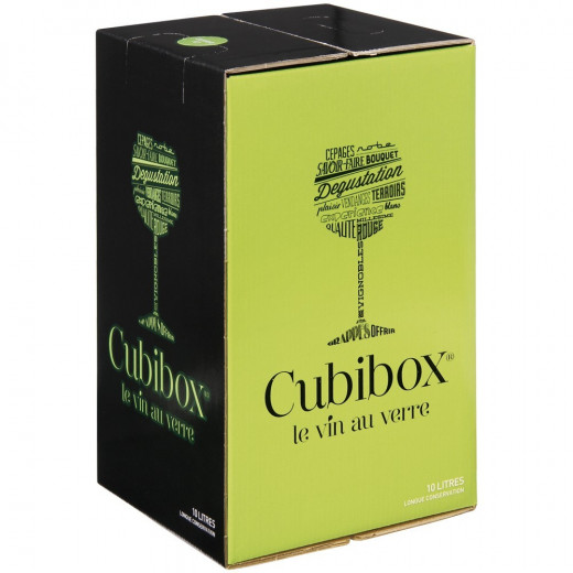 Écolo-chic : Carton décor Vertuose vert 10L - Emballage responsable