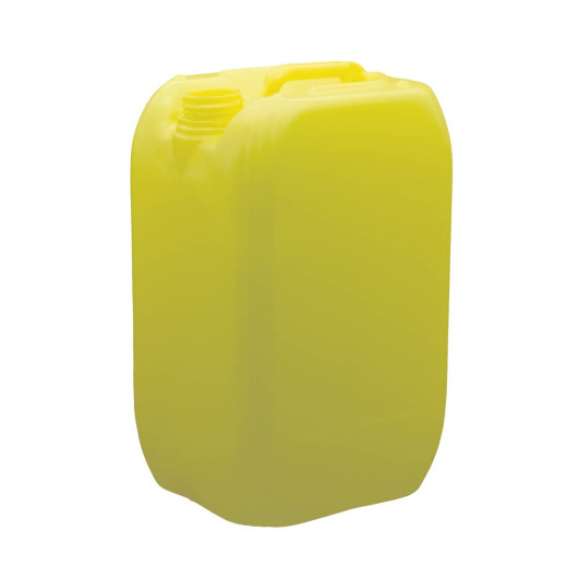 Bidon PEHD Rectangulaire Gerbable 20L Jaune Translucide avec bague ...